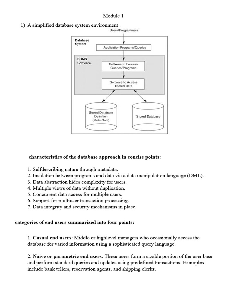 Module 1 | PDF | Databases | Data Model Module 1 | PDF | Databases | Data Model