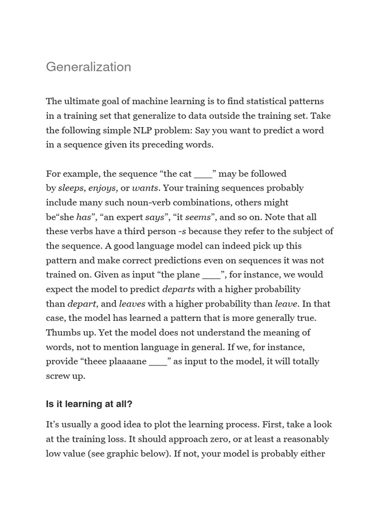 Machine Learning Generalization Guide | PDF | Cognitive Science | Machine Learning