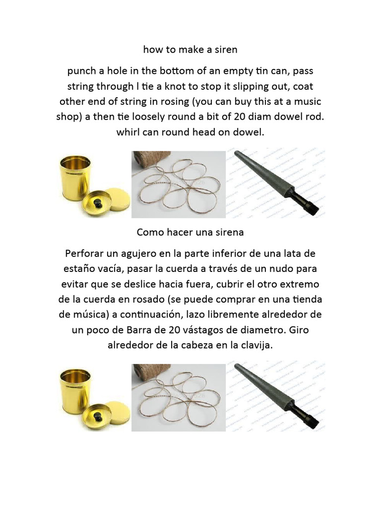 How To Make A Siren | PDF