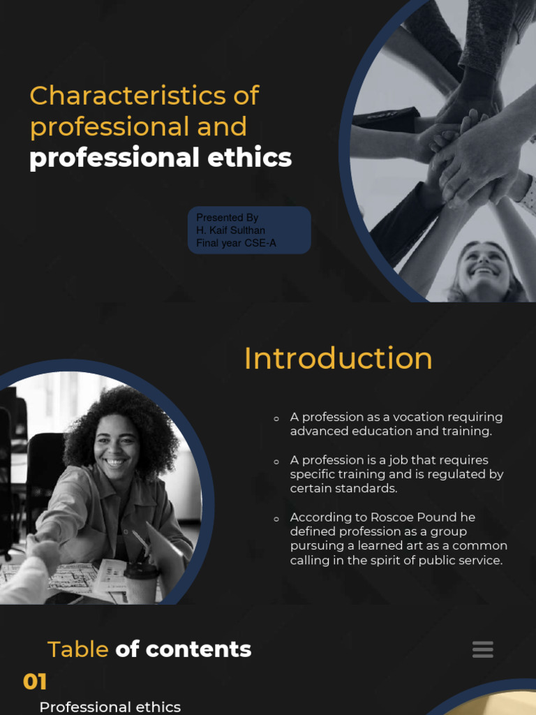Characteristics of Profesional Ethics | PDF | Integrity | Professional Ethics