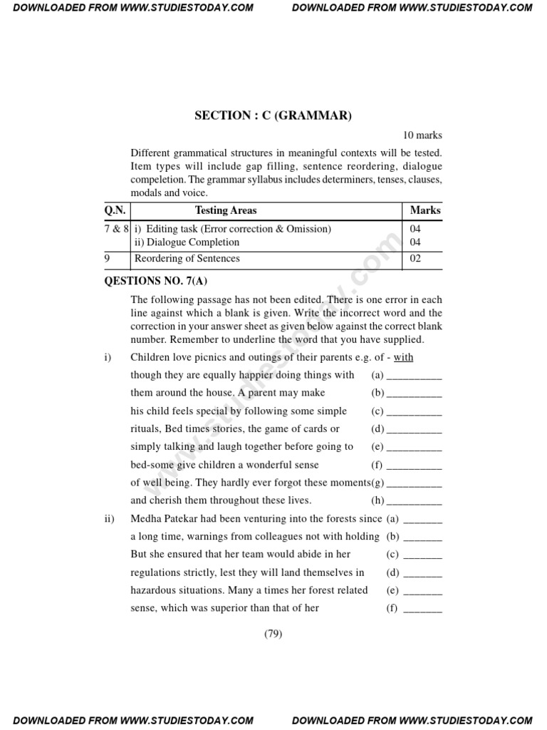 Grammar Error Correction Exercises | PDF
