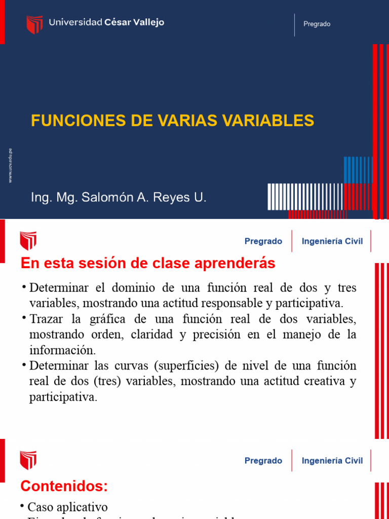 5.1 Funciones en Varias Variables | PDF | Función (Matemáticas) | Objetos matemáticos