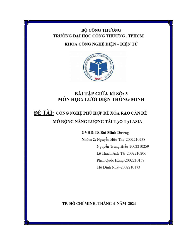 Nhóm2 - BTGK - SỐ 3 - Năm 2024 - Lưới - Điện - Thông - Minh | PDF