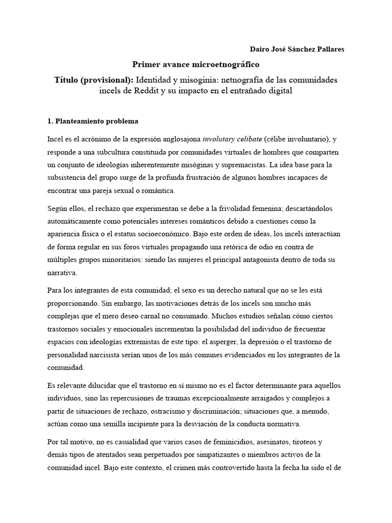 Investigación Microetnográfica, Dairo Sánchez | PDF