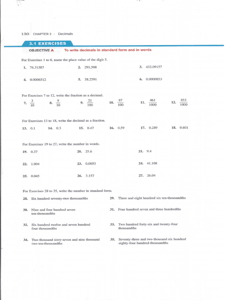 Decimal | PDF