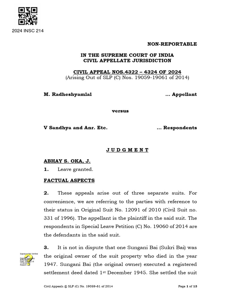 2024-03-18 Case of Supreme Court | PDF | Lawsuit | Complaint