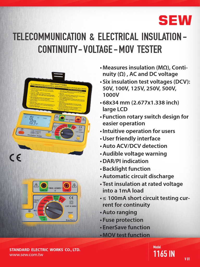 1165in Leaflet - V01 | PDF | Electrical Network | Voltage