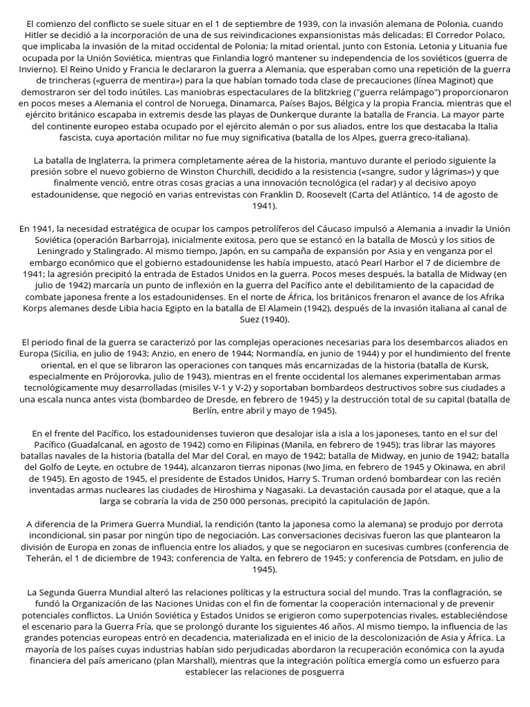 2 Guerra Mundial | PDF | Aliados de la Segunda Guerra Mundial ...