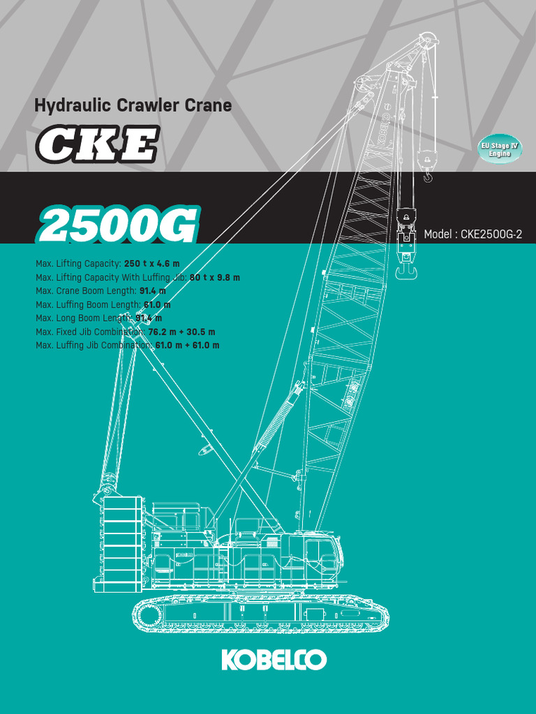 CKE2500G 2spec | PDF | Crane (Machine) | Vehicle Technology