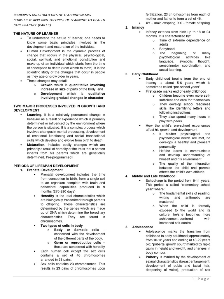 Chapter 4 - Applying Theories of Learning To Health Care Practice (Part ...