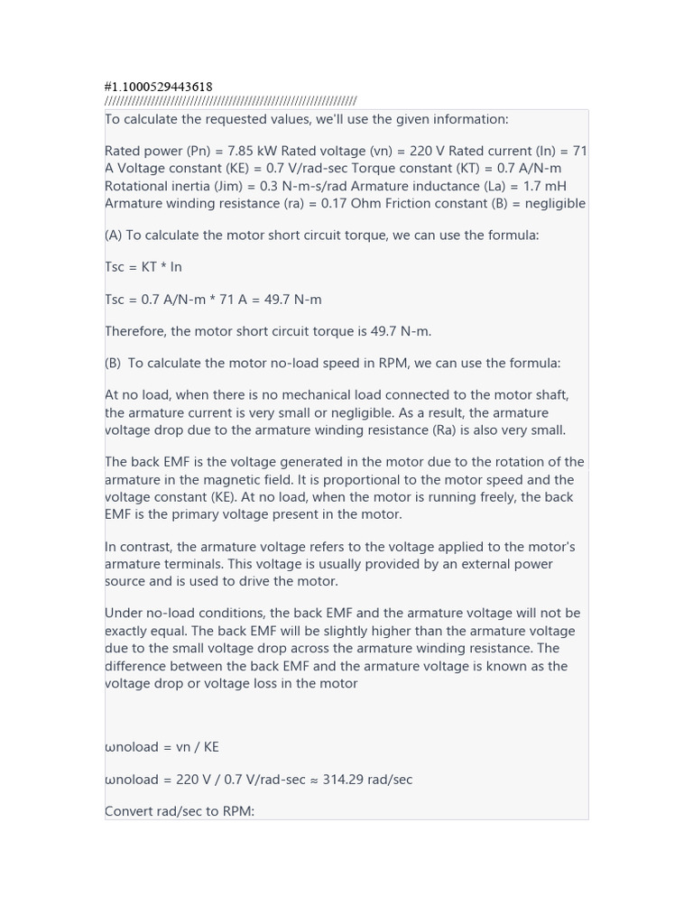 #2 | PDF | Electric Motor | Control Theory