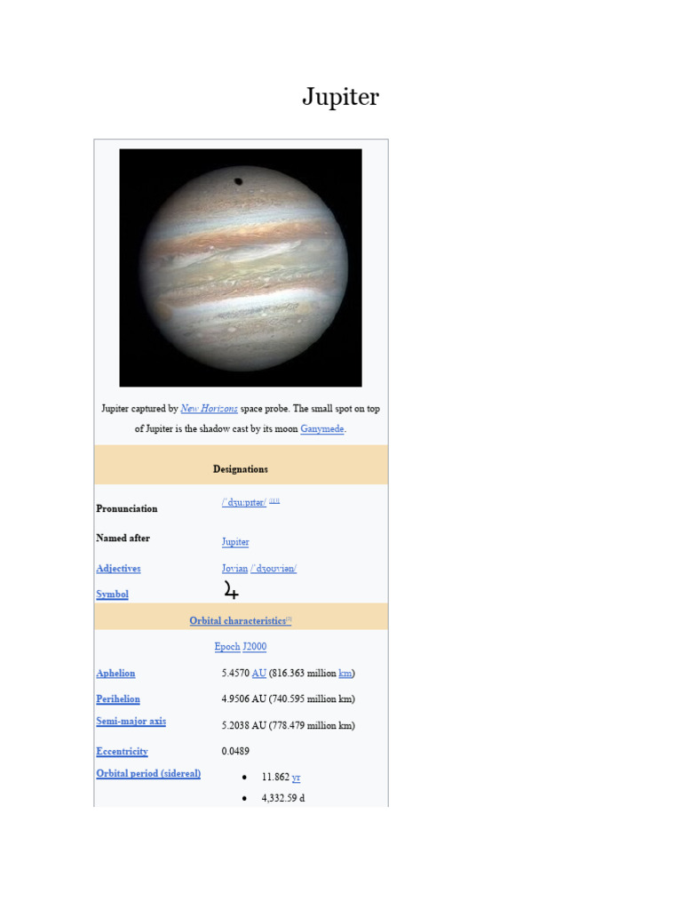 Jupiter | Download Free PDF | Jupiter | Planets