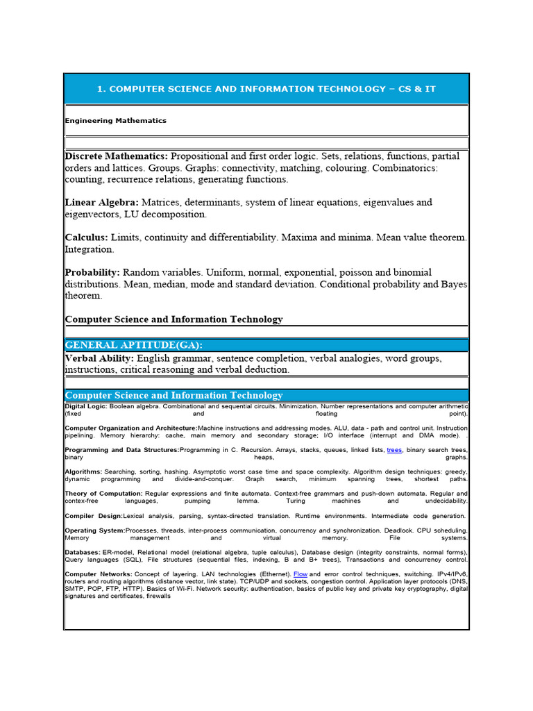 Syllabus Pdf Computer Network Algorithms 3972