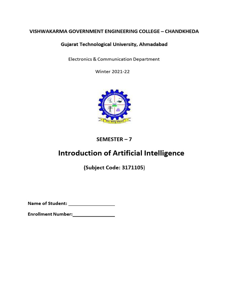 AI Manual | PDF | Artificial Neural Network | Applied Mathematics