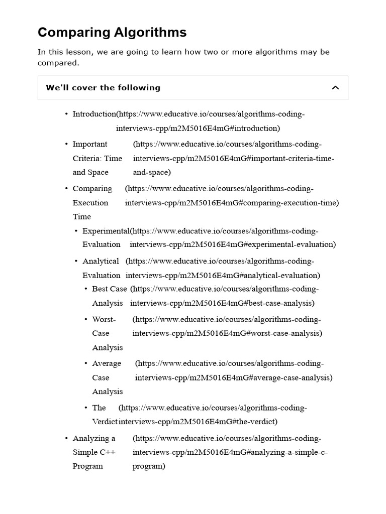 7comparingalgorithms Pdf Algorithms Software Engineering 4305