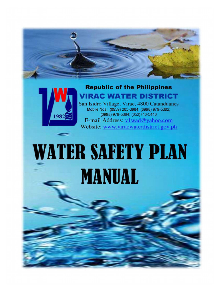 Sample Water Safety Plan - Water District | PDF