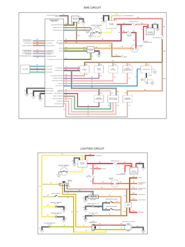 TVS Radeon BSVI WIRING | PDF | Ignition System | Relay