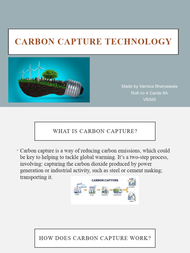 Understanding Carbon Capture Technology | PDF