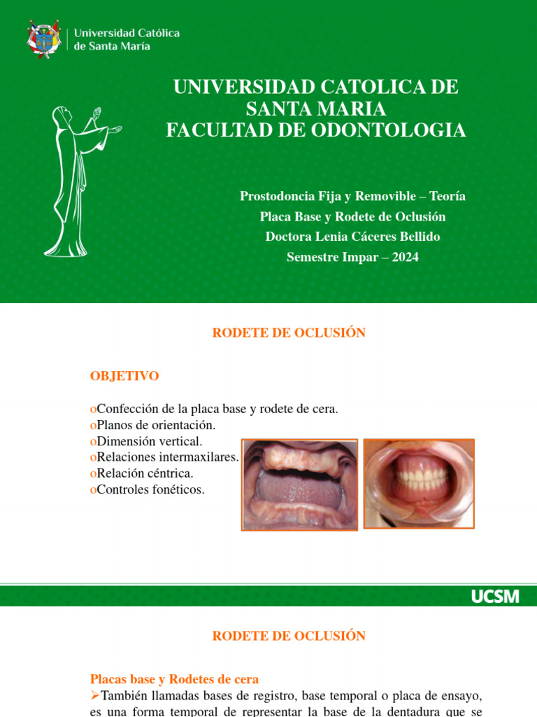 Prótesis Total. Placa Base y Rodete de Oclusión | PDF | Músculo ...
