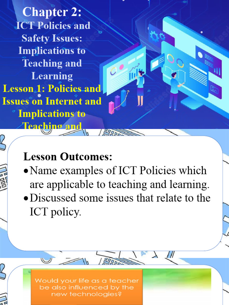 Chapter 2 Lesson 1 And 2 Ict Policies And Safety Issues Implications
