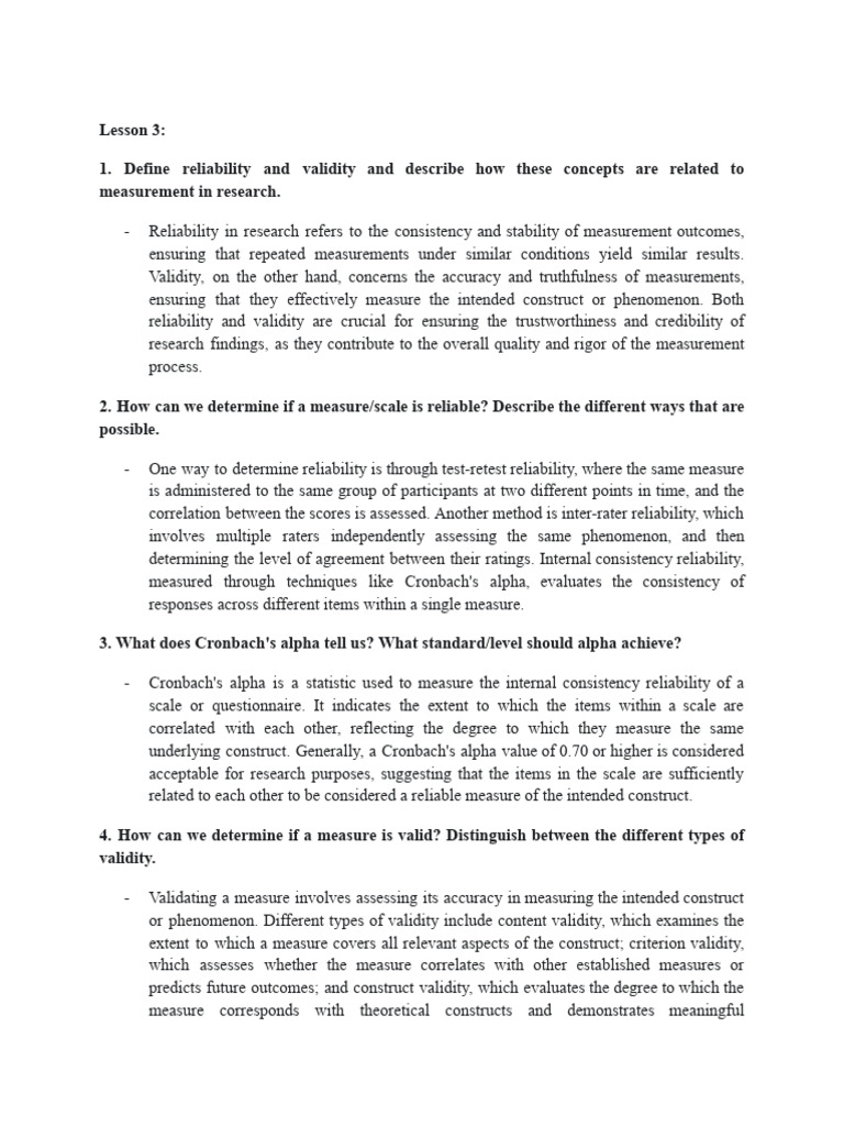 Research Lecture - Review | PDF | Validity (Statistics) | Sampling (Statistics)