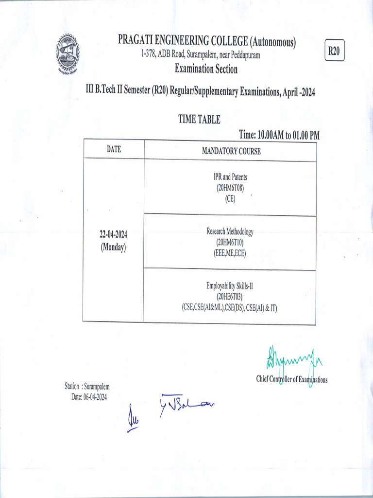 III B.Tech II Semester R20 Regular and Supplementary Examinations Time ... III B.Tech II Semester R20 Regular and Supplementary Examinations Time ...