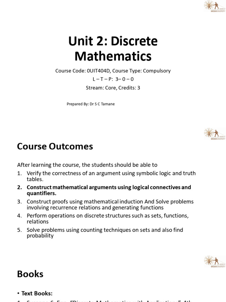 Unit 2 Logic of Quantified Statements | PDF | First Order Logic ... Unit 2 Logic of Quantified Statements | PDF | First Order Logic ...