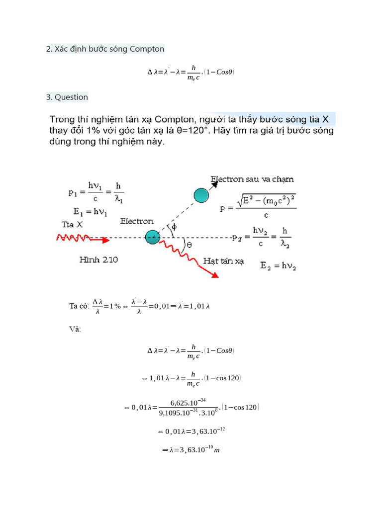 2. Xác định bước sóng Compton | PDF