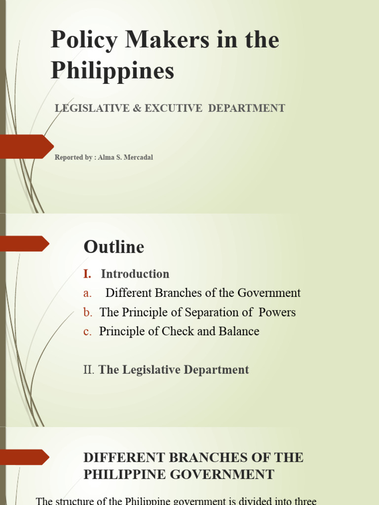 Policy Makers in The Philippines | PDF | Impeachment | Presidents Of ...