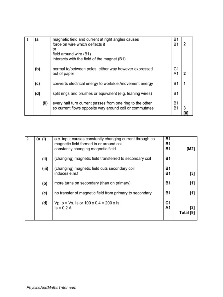 Electromagnetic Effects 6 MS | PDF | Transformer | Magnetic Field