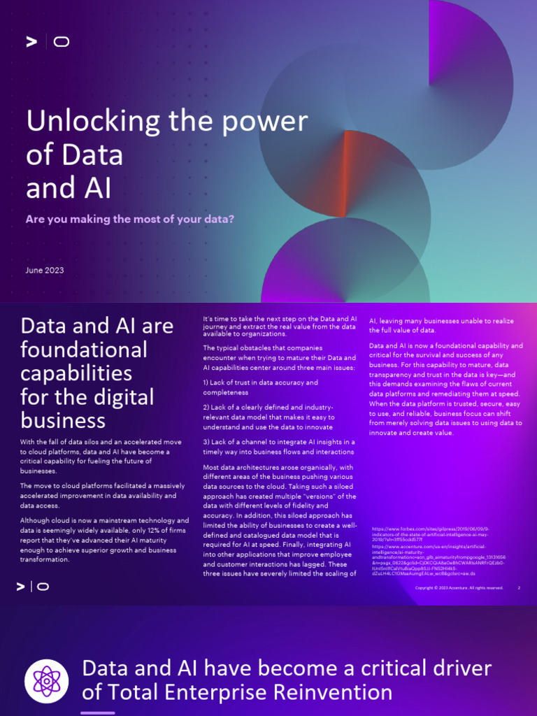 Accenture Unlocking The Power of Data and AI | Download Free PDF ... Accenture Unlocking The Power of Data and AI | Download Free PDF ...