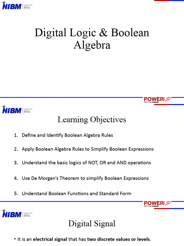 Digital Logic & Boolean Algebra | PDF | Logic Gate | Teaching Mathematics