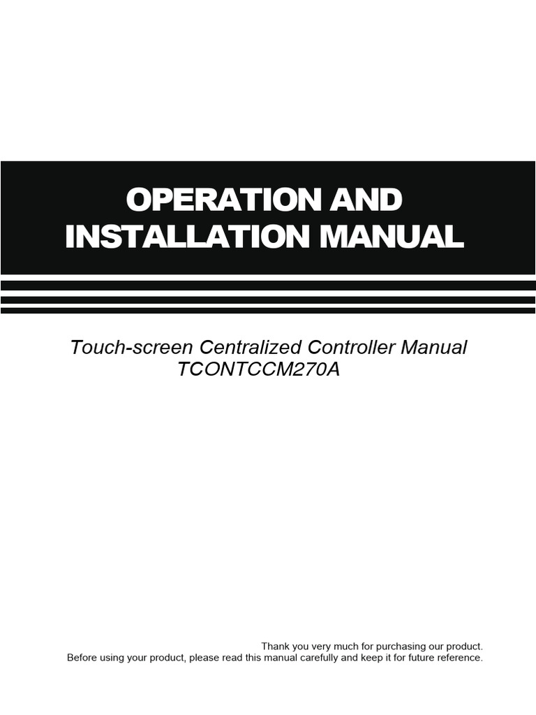 Tcontccm270a Trane Version For TVR LX and TVR HR All DC | PDF | Ip Address | Computer Network