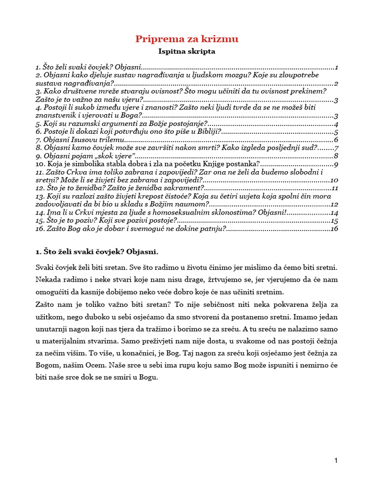 Skripta Za Ispit | PDF