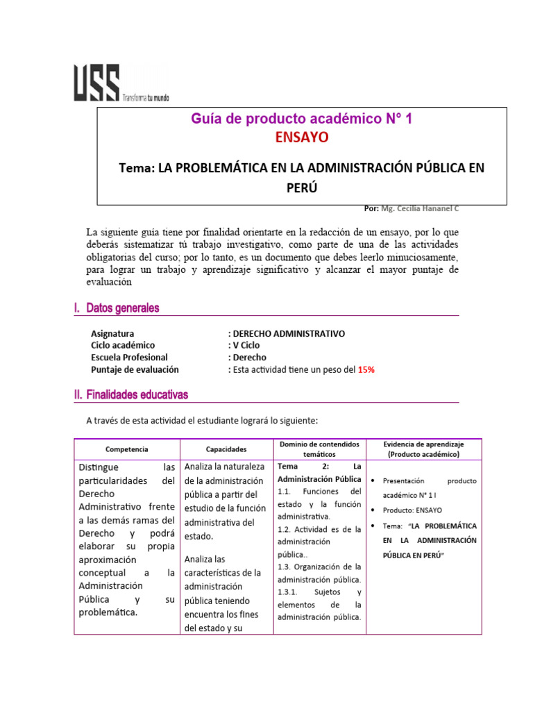 Guia Pa1 | PDF | Ensayos | Evaluación