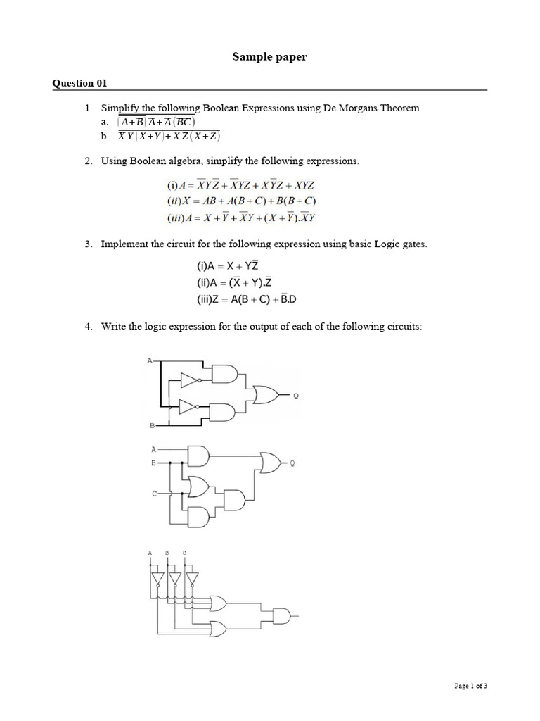 Sample paper Electronic | PDF