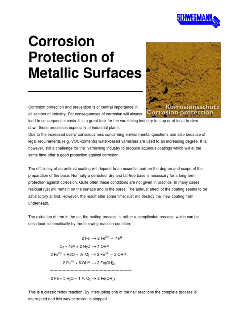 Brochure Corrosion Protection en 2009 | PDF | Rust | Corrosion