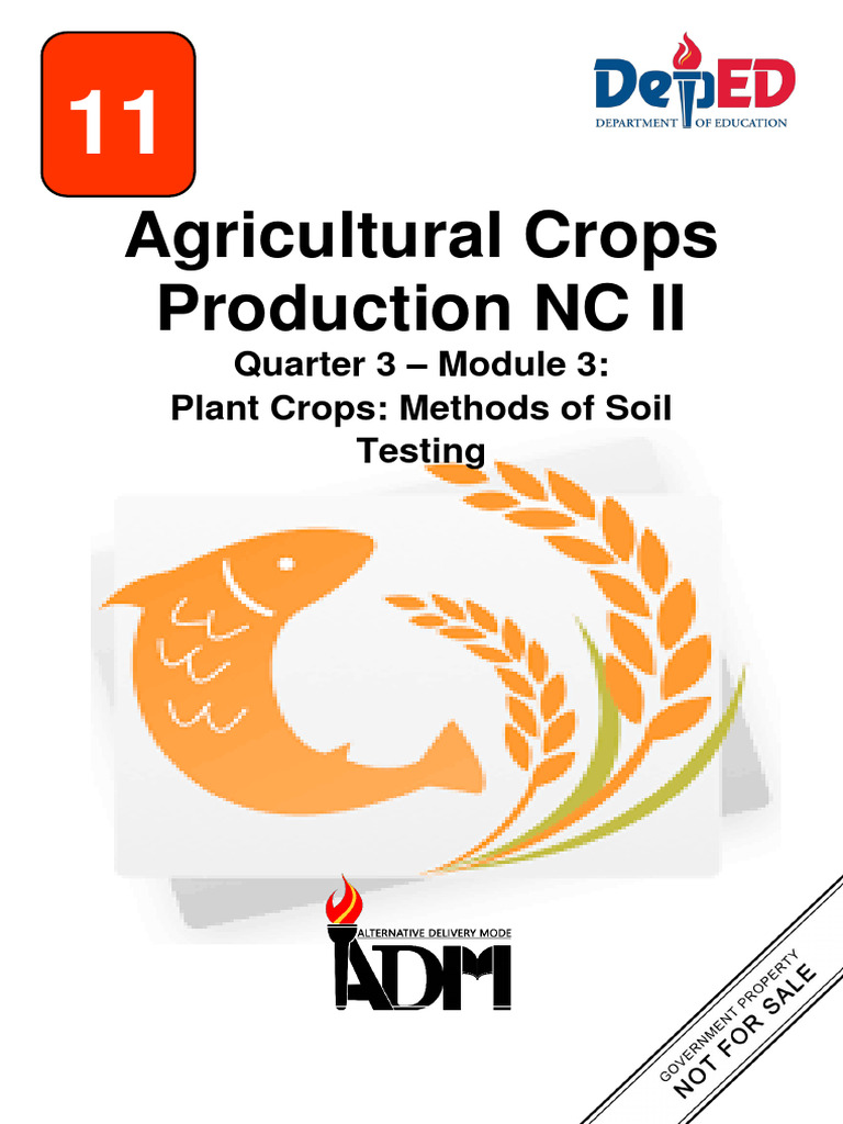 Grade 11 Afa 3rd Quarter Module 3 | PDF | Plant Nutrition | Soil