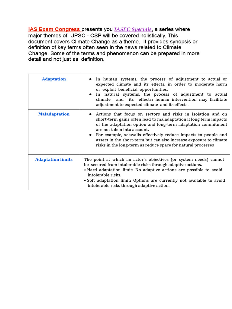 Climate Glossary Pdf Carbon Cycle Climate Change Mitigation