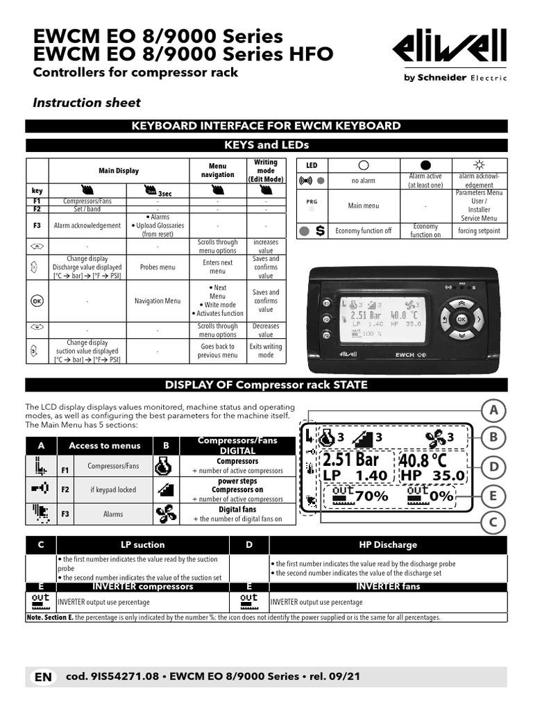 9IS54271.08 - EWCM - EO - InstructionSheet - EN - 0921 Eliwell Do Clint ...