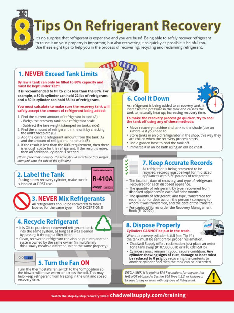 8 Essential Tips for Refrigerant Recovery | PDF | Engineering ...