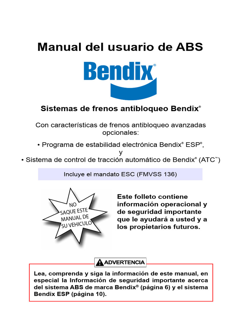 Bendix EC 60 Advanced | PDF | Tecnologías automotrices | Fabricantes de ...