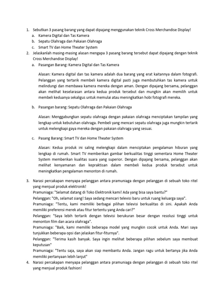 TPM1 - Teknik Melayani Pelanggan - Nuri Kurnia | PDF | Griya & Taman | Seni