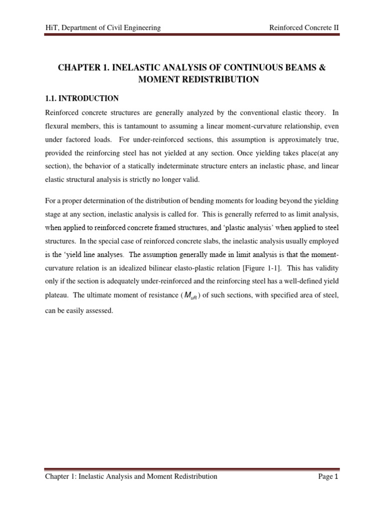 RC II - chapter-1-LN | PDF | Bending | Deformation (Engineering)