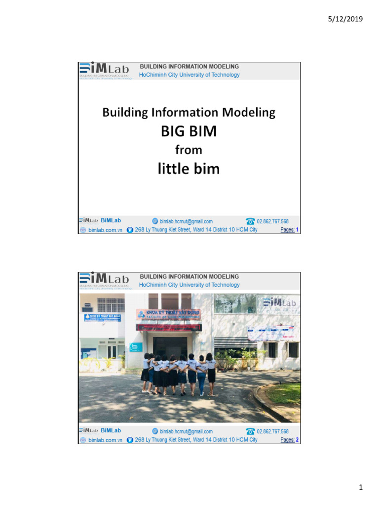 DHBK 2019.05.15 BIM Lab BIG BIM From Little Bim | PDF | Building ...