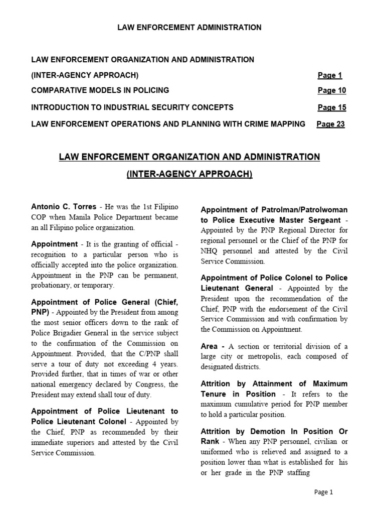 Law Enforcement Admin Guide | PDF | Police | Government