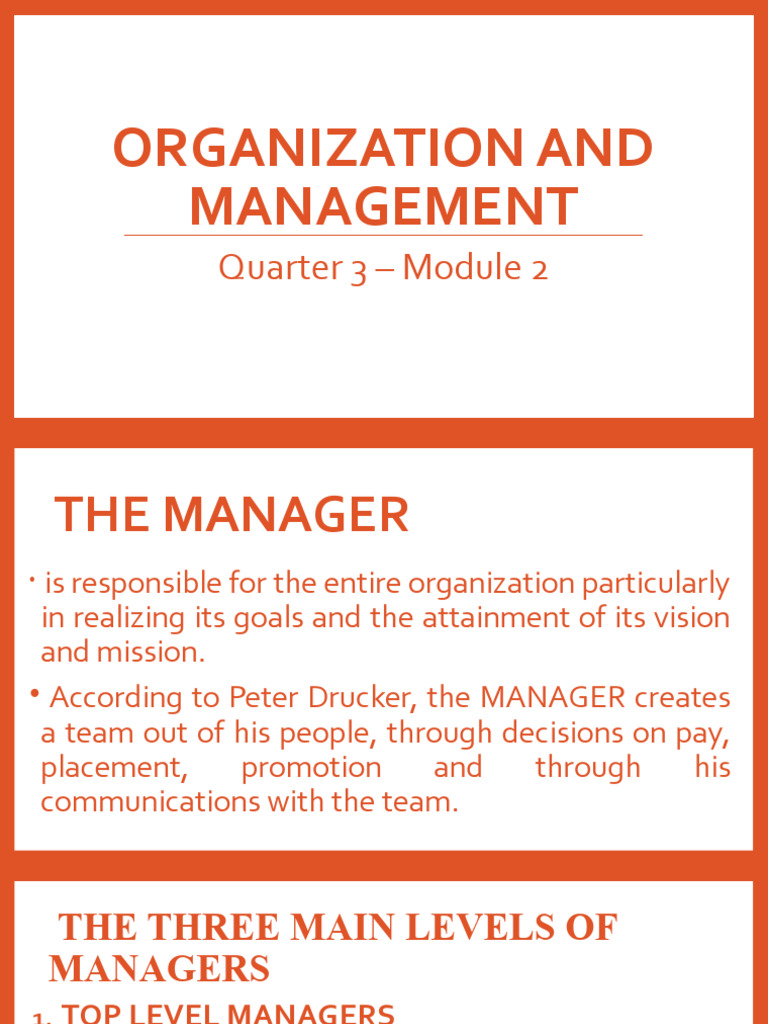 Module 2 - Lesson 1 Orgman Q1-M2 | PDF | Human Resources | Goal
