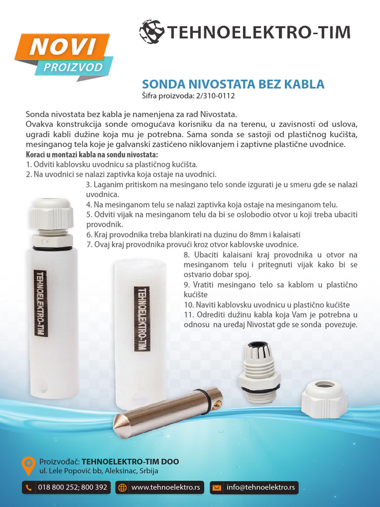Nivostat Sonda Newsletter | PDF