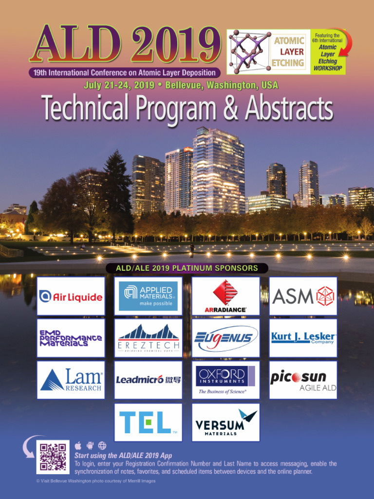 ALD-ALE 2019 Abstract Book | PDF | Harassment | Thin Film