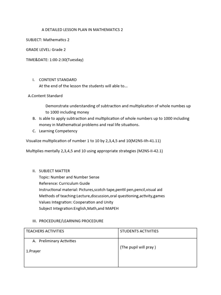 A Detailed Less-wps Office | PDF | Subtraction | Multiplication